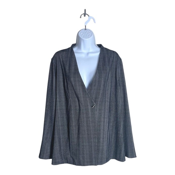 Lyssé | Jackets & Coats | New Lysse Womens L Black White Stripe ...